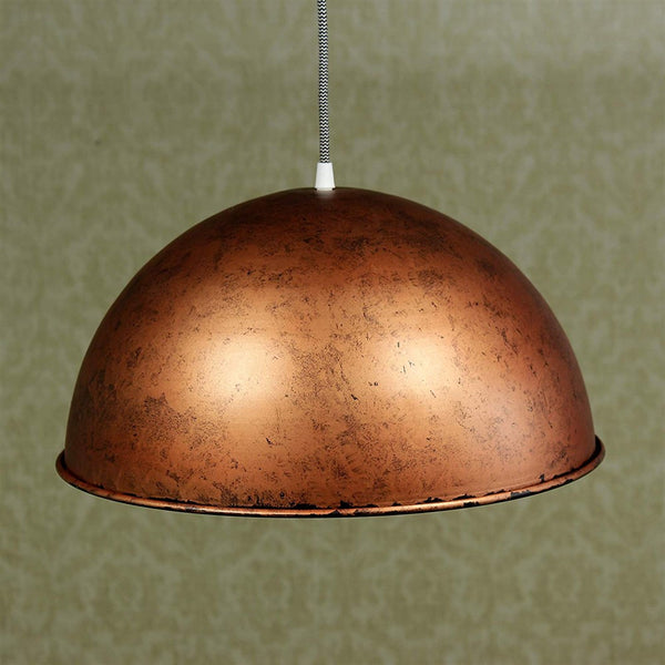 Craftter 16 inch Dia Copper Color Metal Pendant Lamp Hanging Light Dec ...